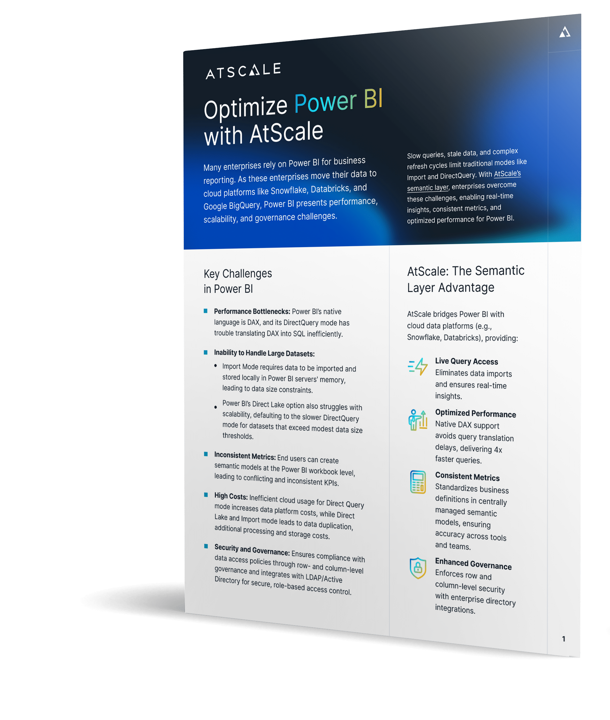 Optimize Power BI with AtScale: Solution Brief | AtScale